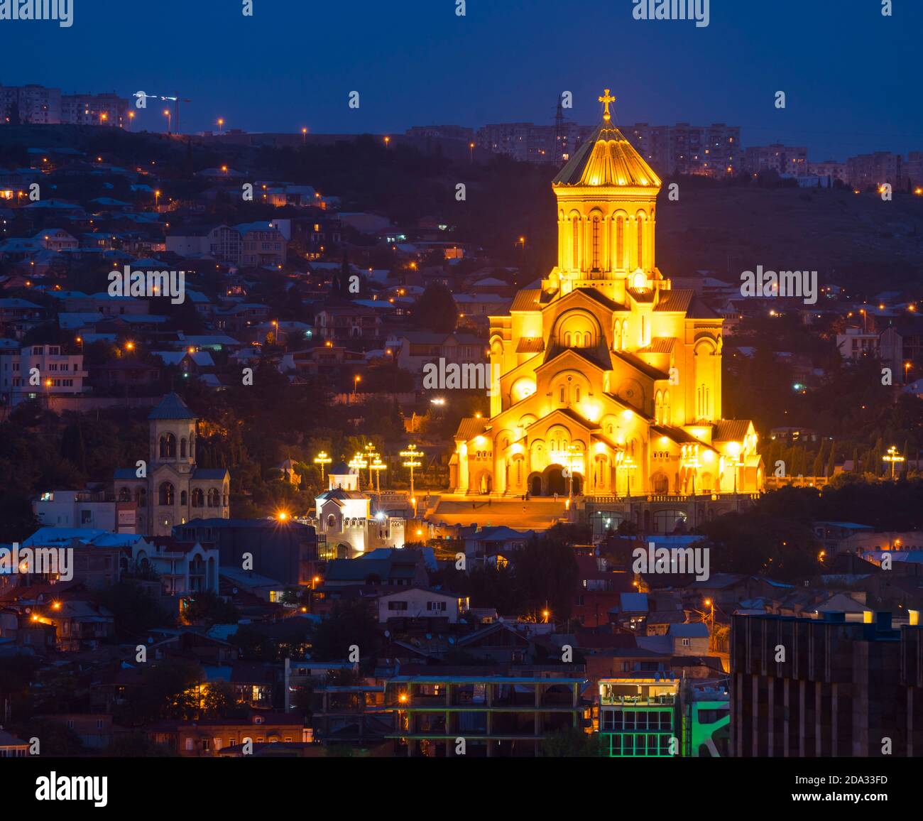 The Holy Trinity Cathedral, Sameba, Tbilisi City, Georgia, Middle East ...