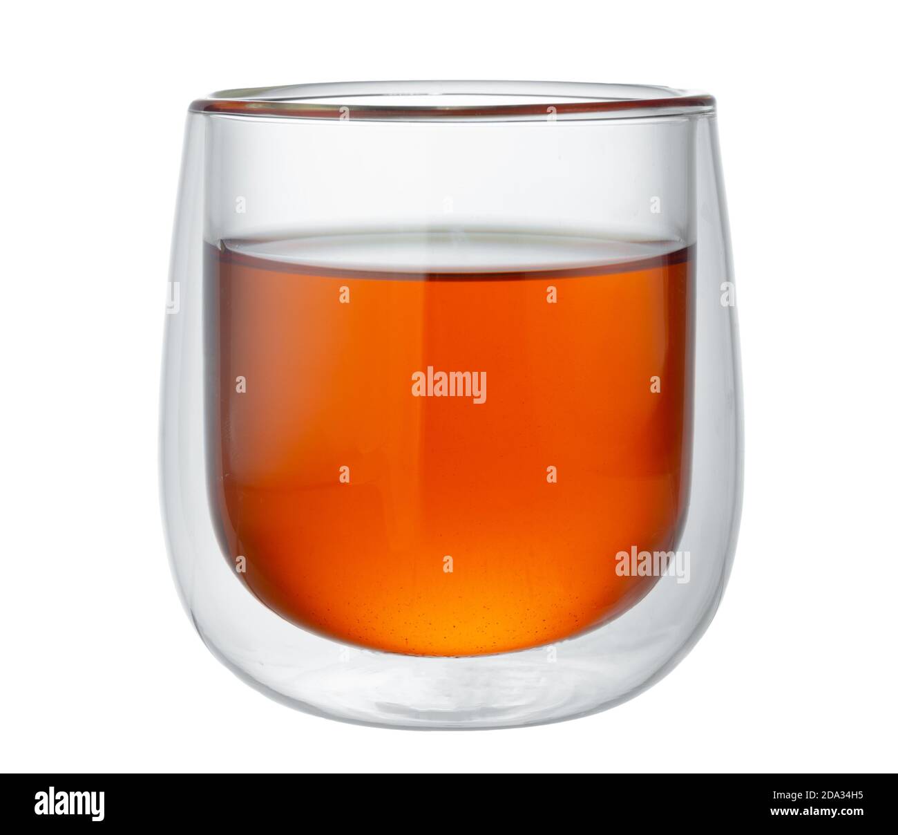 Glass cup of tea isolated on white background Stock Photo - Alamy