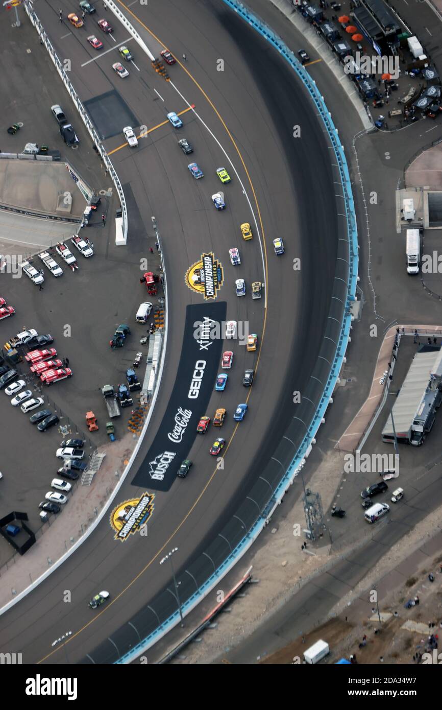 Phoenix, AZ, USA. 8th Nov, 2020. Aerial view of Phoenix Raceway where ...