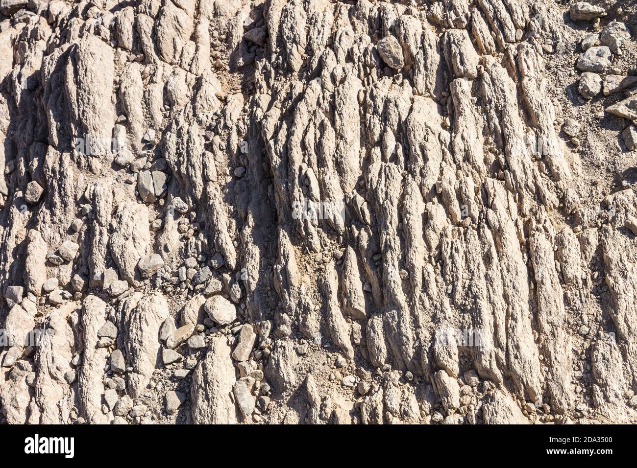 Closeup of the texture of rocks in the Sonoran desert, Arizona Stock ...