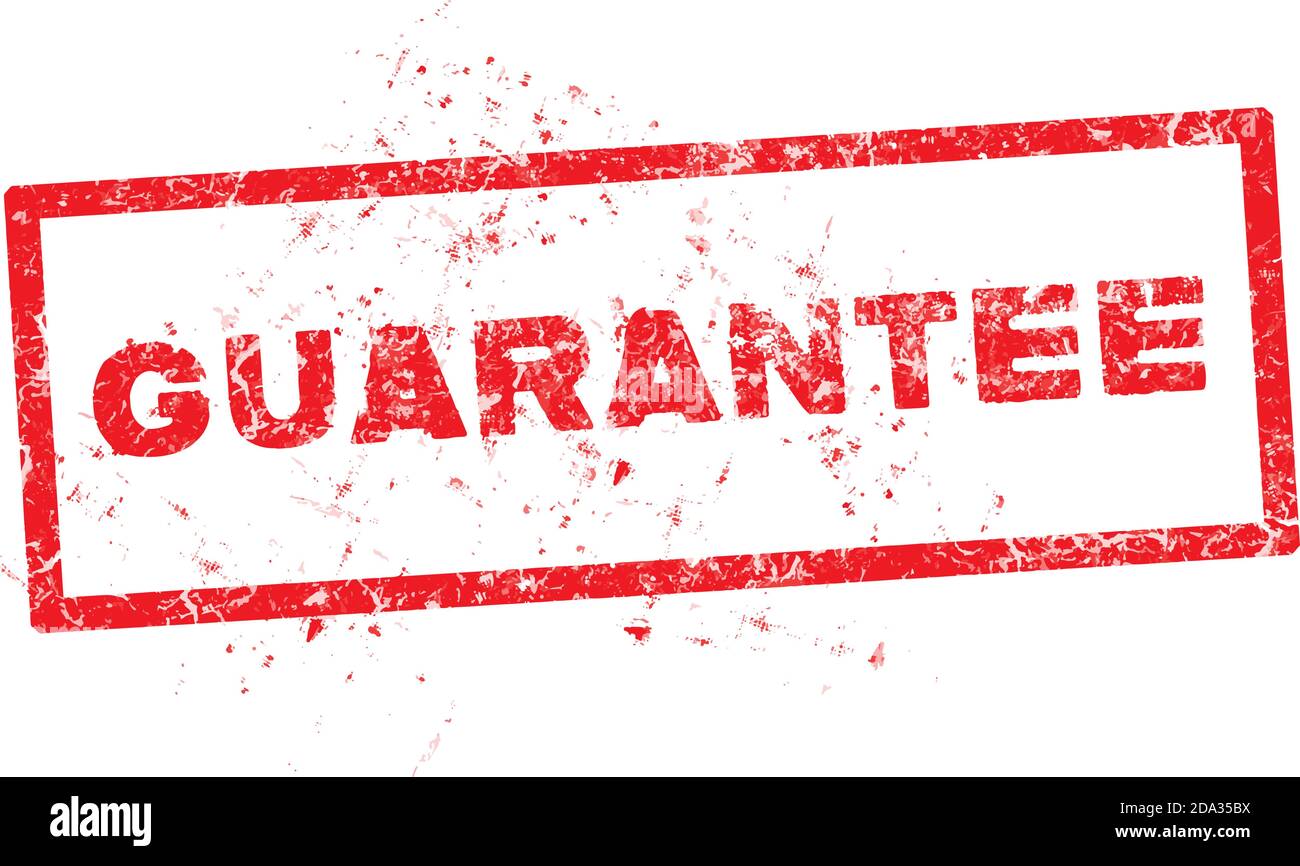 Vector illustration of a grunge rubber ink stamp guarantee Stock Vector ...