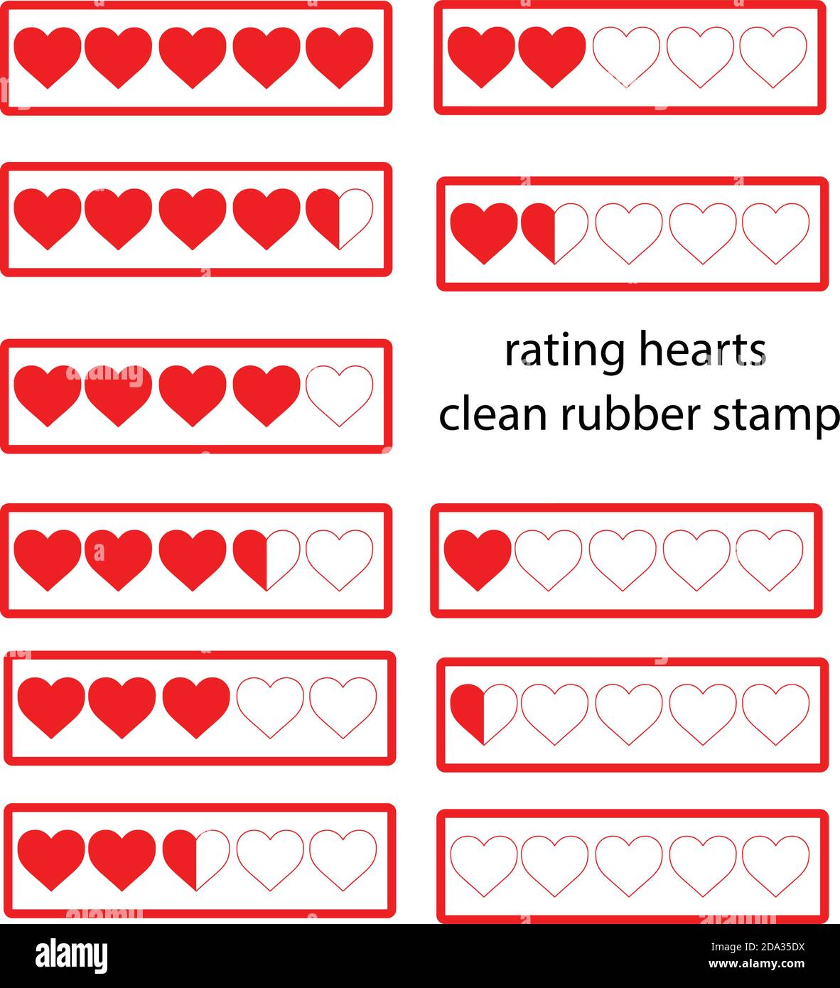 Four red hearts on Stock Vector Images - Alamy