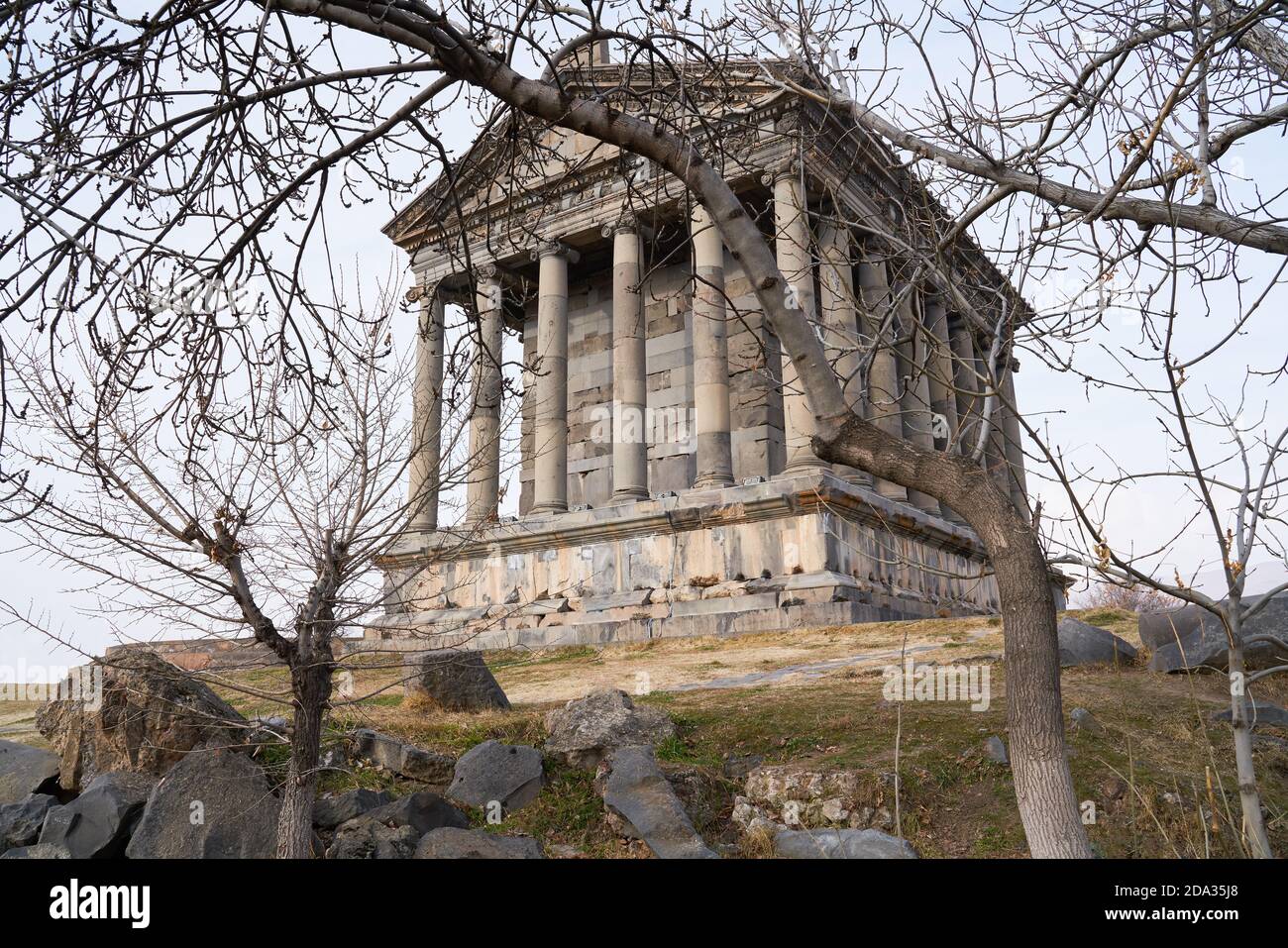 Antique temple in Garni Stock Photo - Alamy