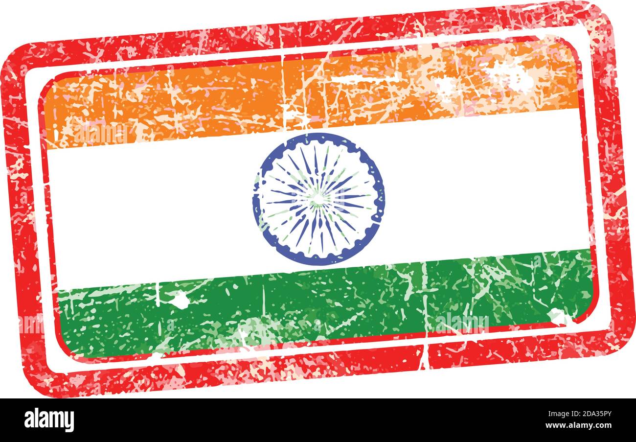India stamp vector vectors hi-res stock photography and images - Alamy