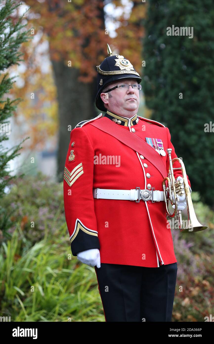 Bugle player hi-res stock photography and images - Alamy
