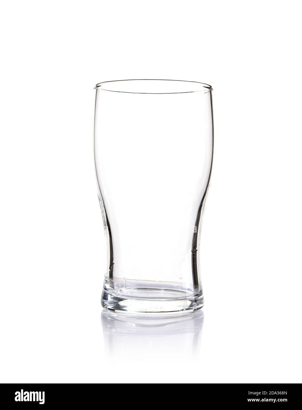 Vertical shot of an empty glass isolated on a white background Stock ...