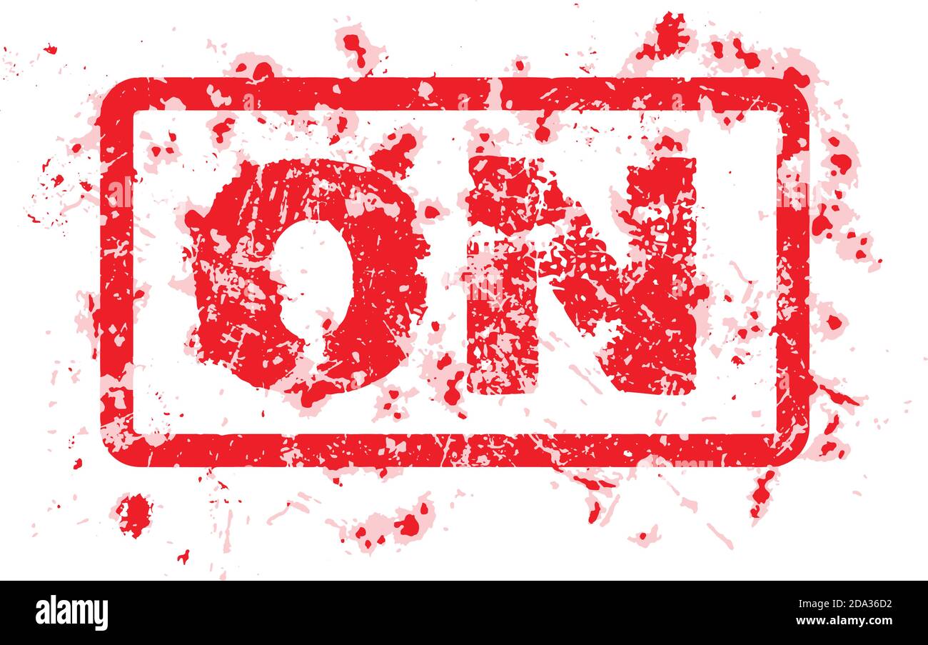 word on red rubber stamp isolated on white background Stock Vector ...