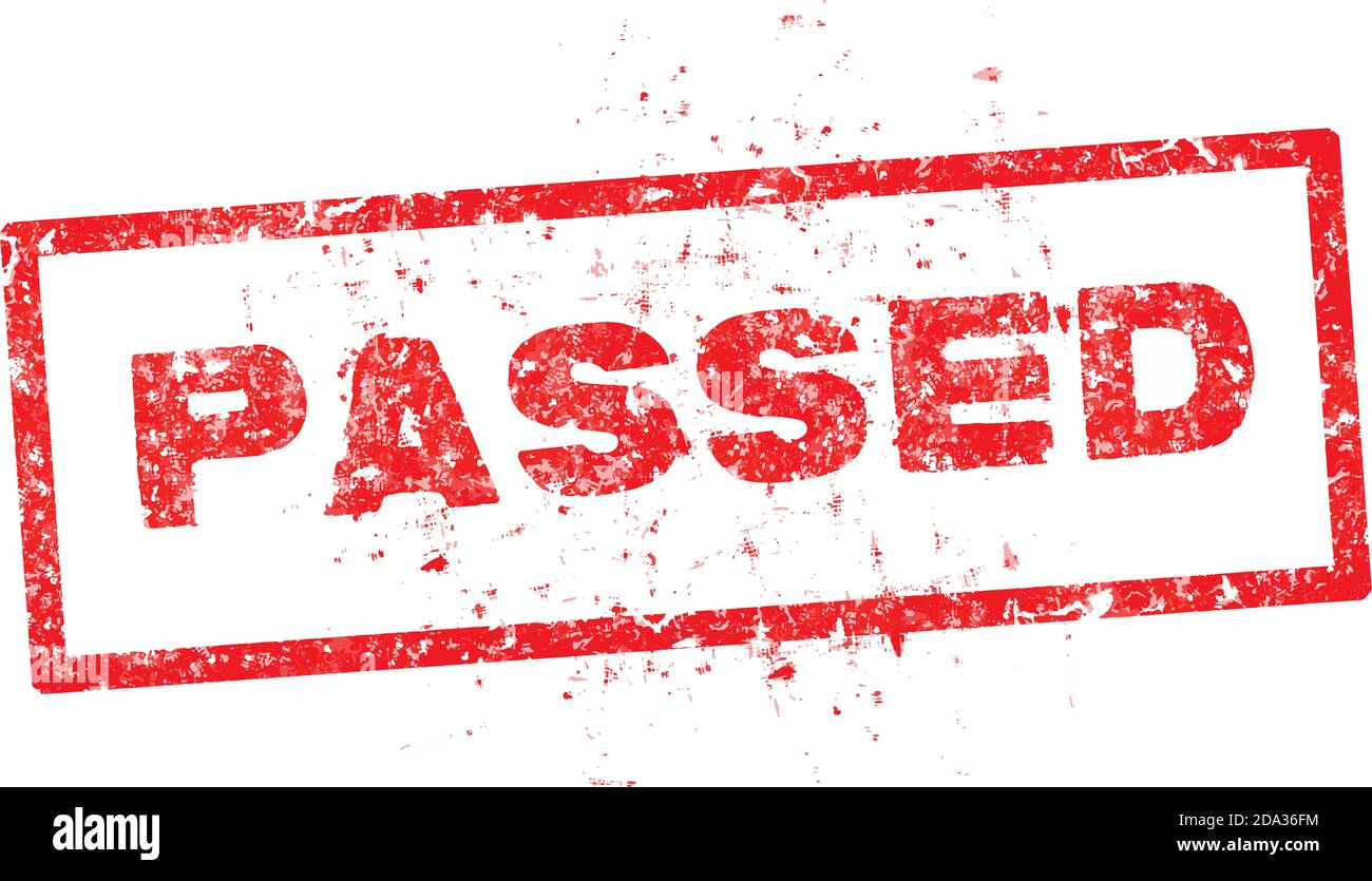 red Passed rubber stamp vector illustration Stock Vector Image & Art ...