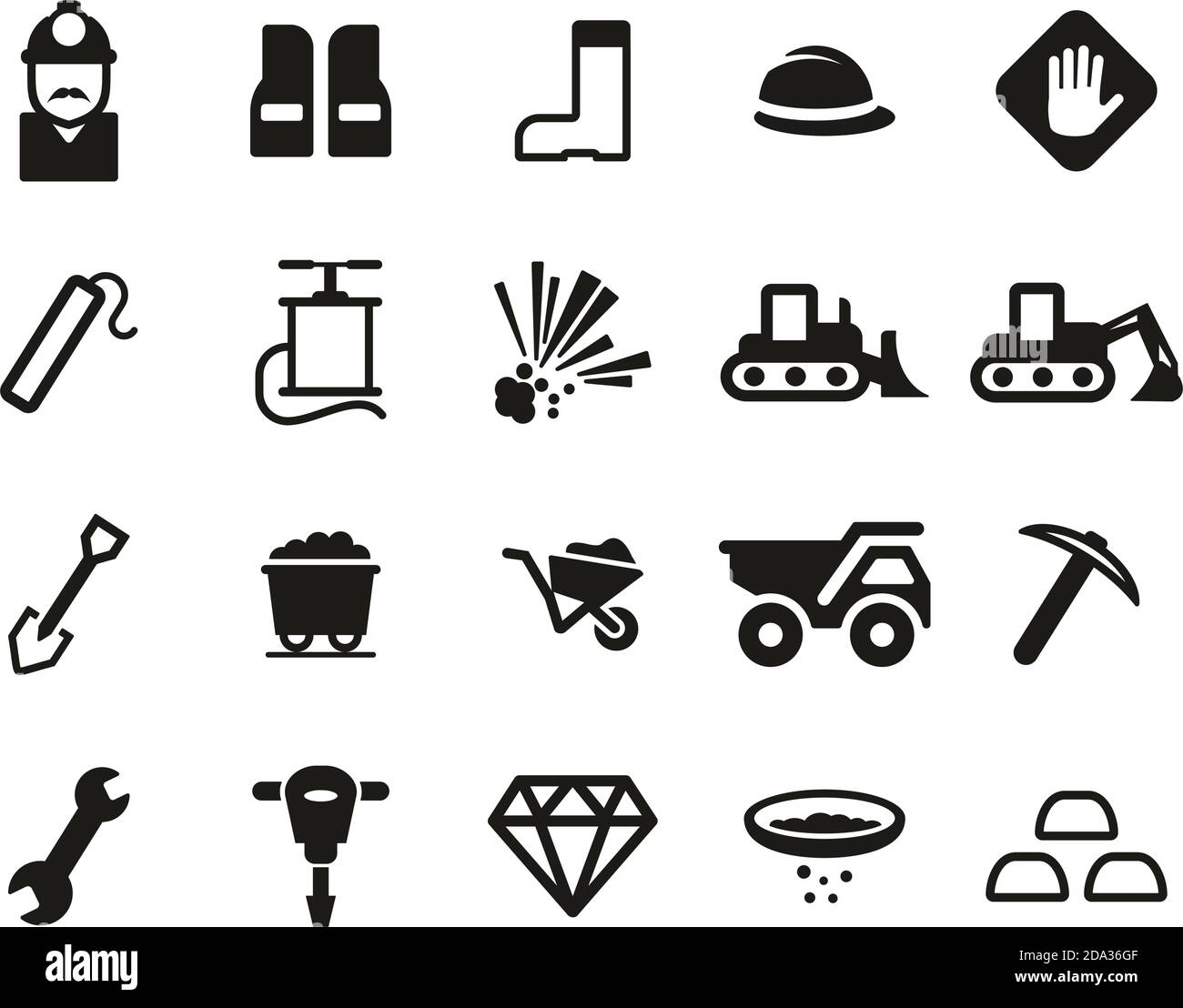 Gold quarry mine Stock Vector Images - Alamy