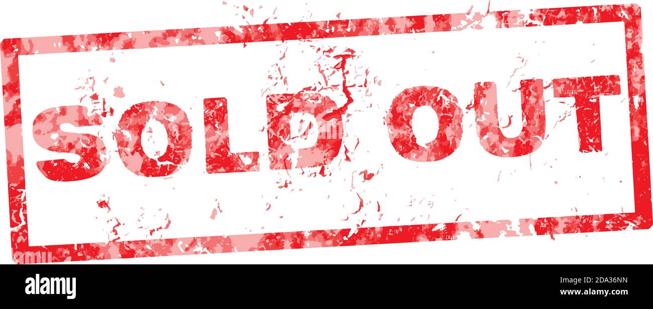 Grunge sold out rubber stamp, vector illustration Stock Vector Image ...