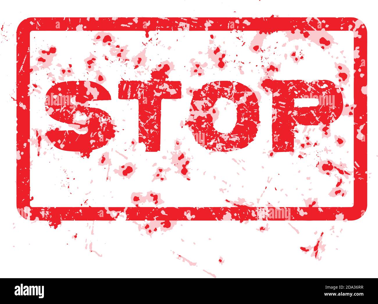 Stop grunge rubber stamp isolated on white background, vector ...