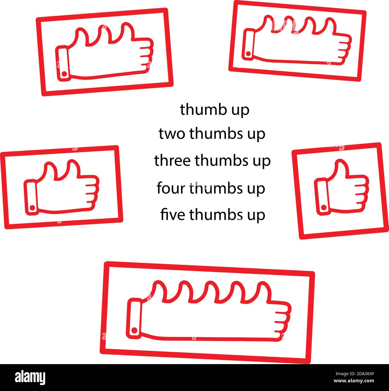 Clean the thumb Stock Vector Images - Alamy