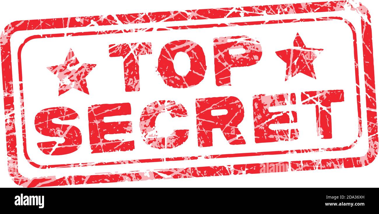 Top secret red stamp isolated on white background Stock Vector Image ...
