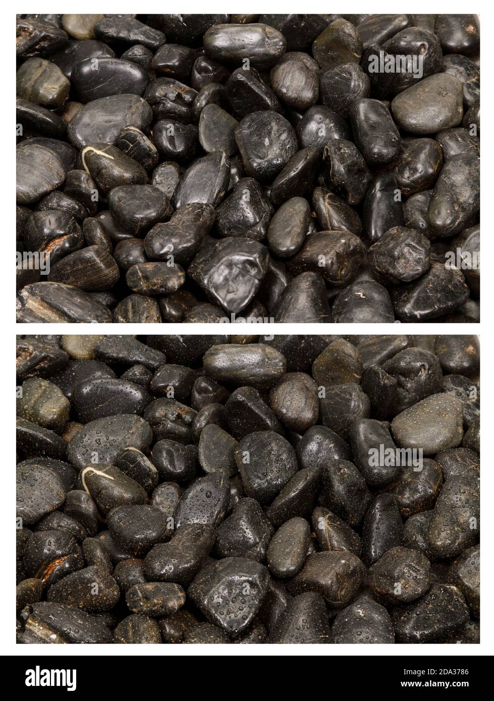 Wet gravel texture Cut Out Stock Images & Pictures - Alamy
