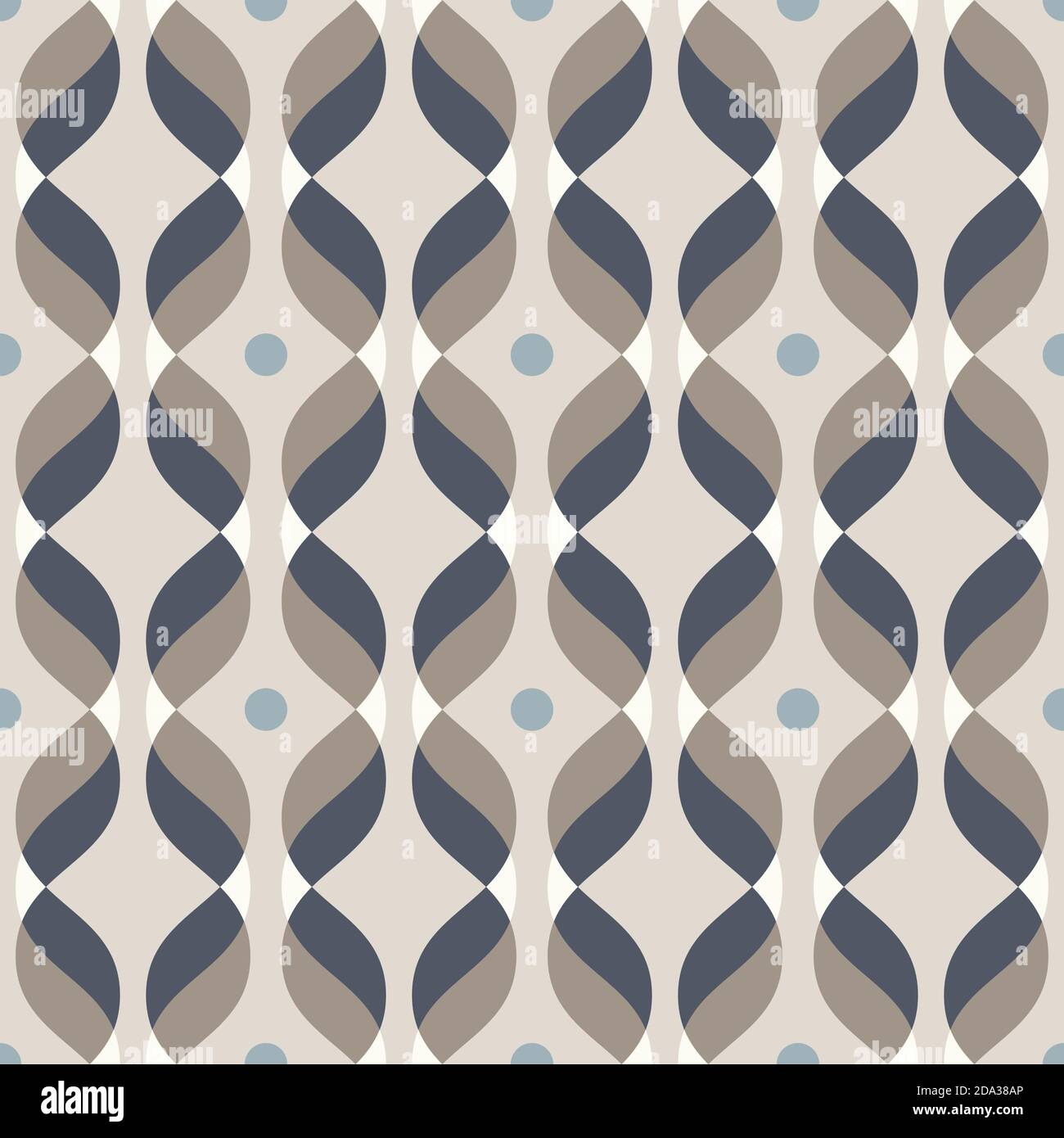 Ogee seamless vector curved pattern, abstract geometric background. Perfect for vintage ...