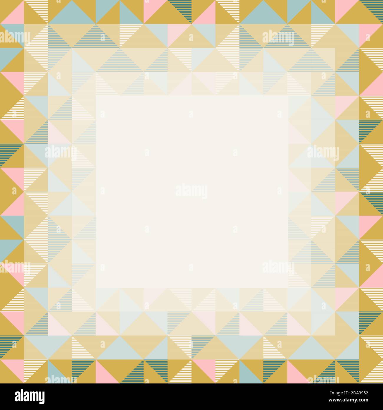 Square frame in retro colors. Abstract geometric background pattern ...