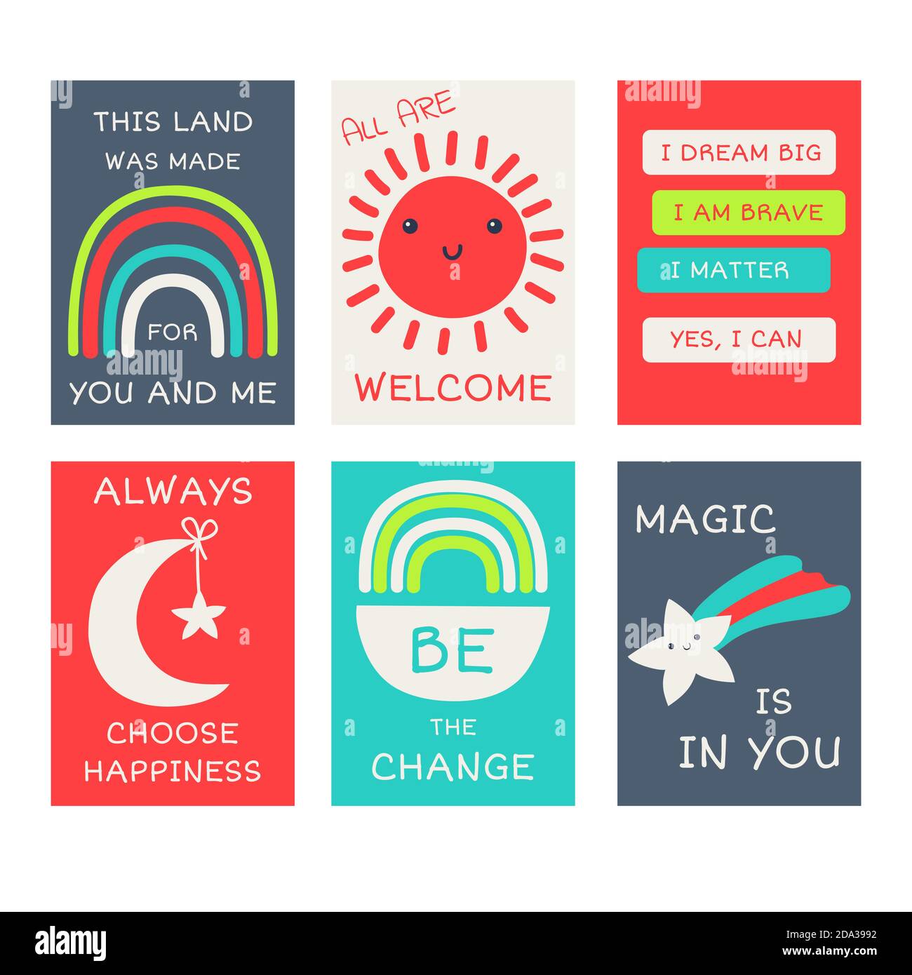 Positive affirmations concept motivation Cut Out Stock Images ...