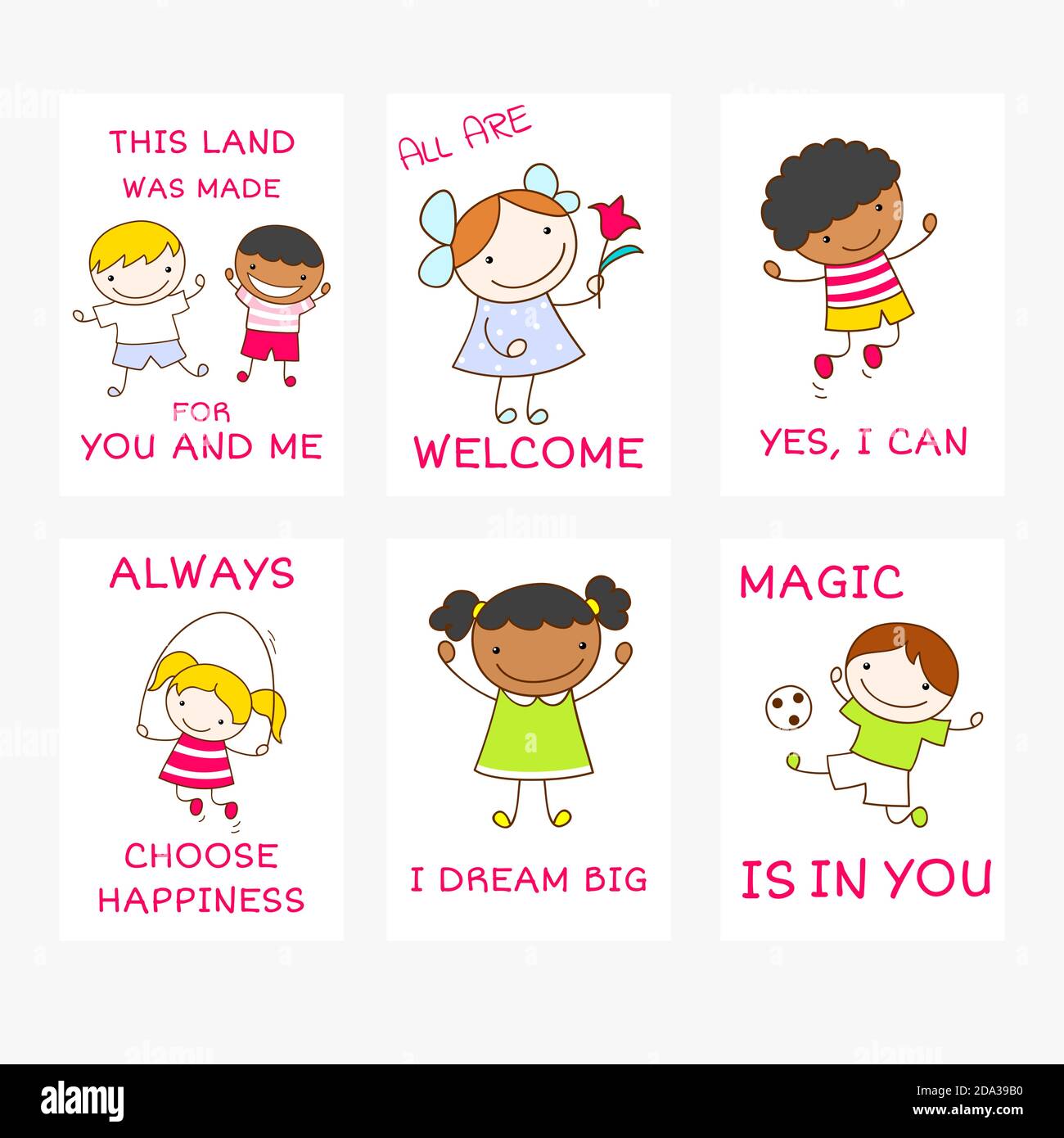 Affirmations vector vectors Cut Out Stock Images & Pictures - Alamy