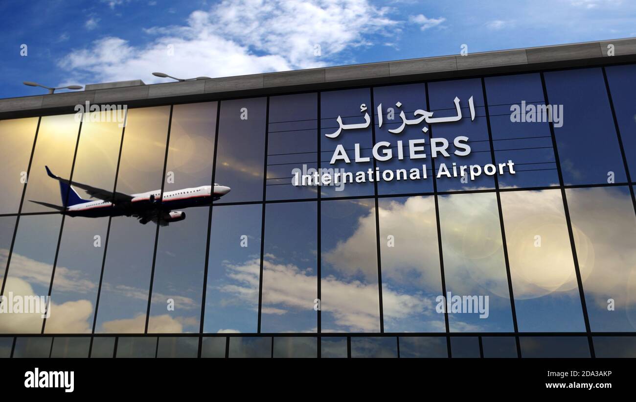 Jet aircraft landing algiers algeria hi-res stock photography and ...