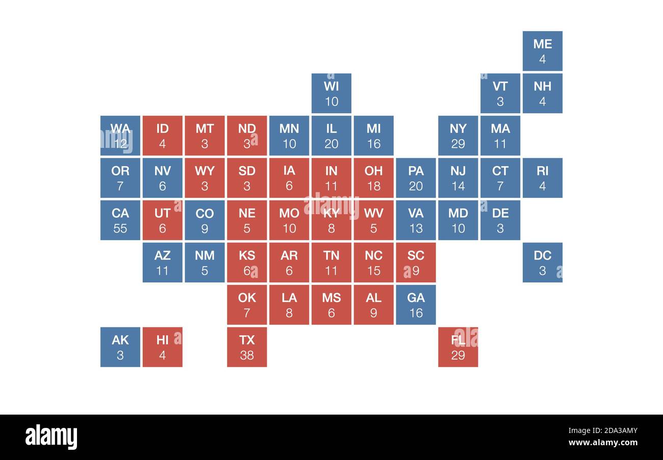 2020 presidential map hi-res stock photography and images - Alamy