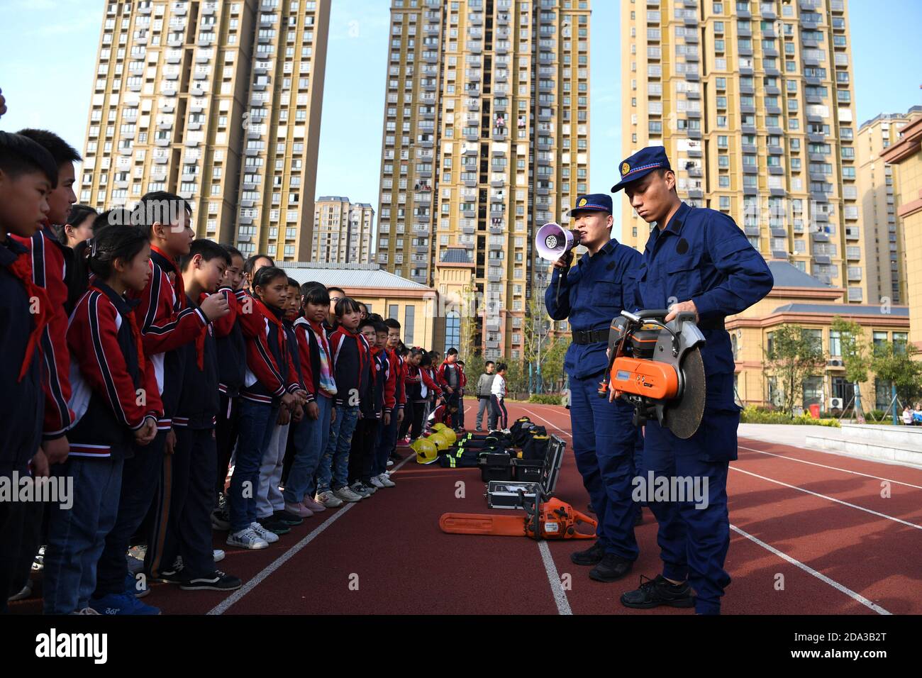 Fire safety school students hi-res stock photography and images - Alamy