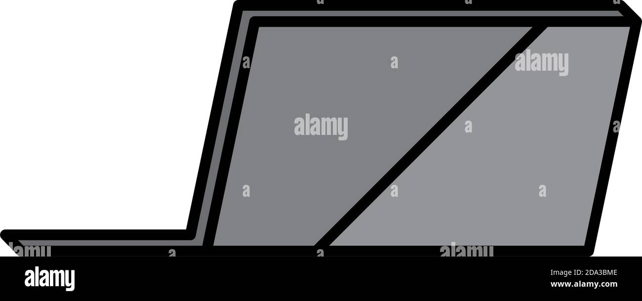 laptop design, Digital technology and communication theme Vector ...
