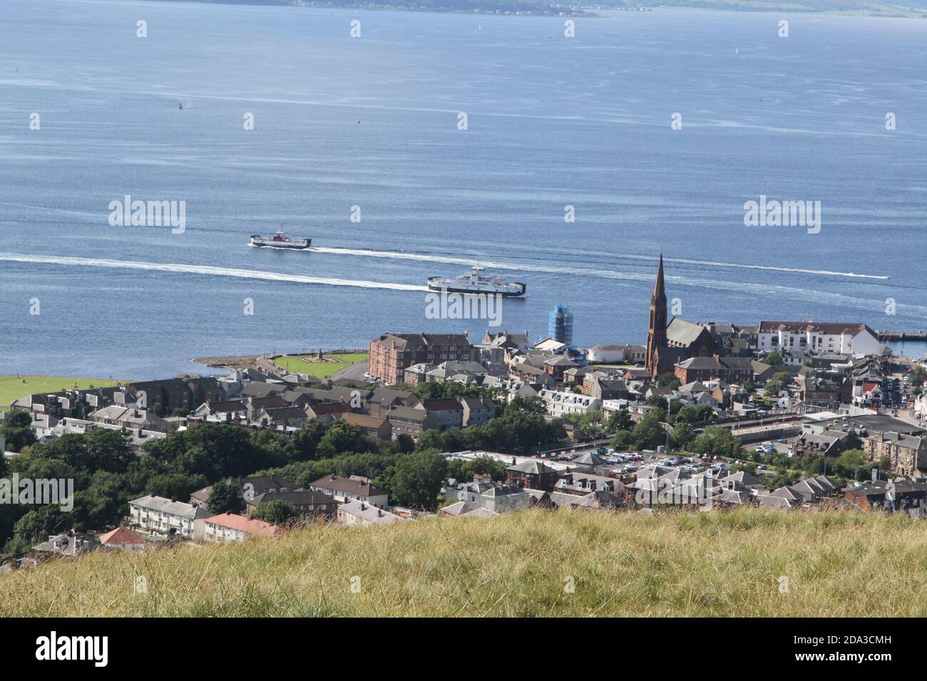Largs, Ayrshire, Scotland, UK. Largs is a town on the Firth of Clyde in ...