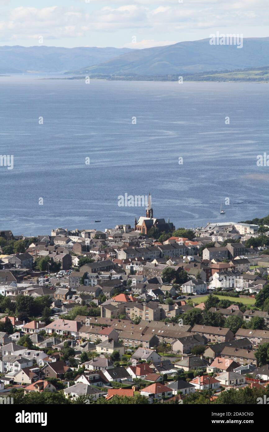 Largs, Ayrshire, Scotland, UK. Largs is a town on the Firth of Clyde in ...