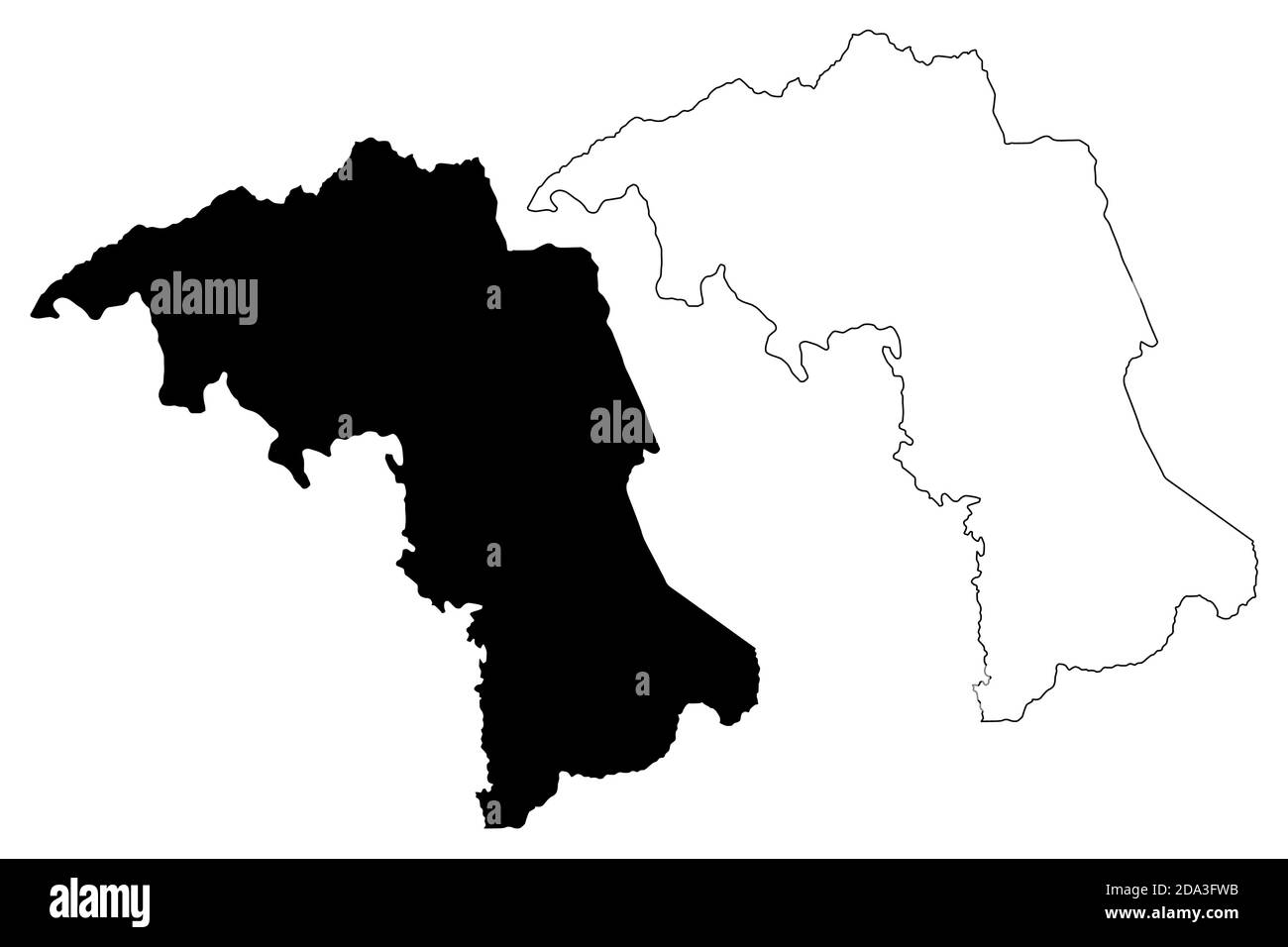 Bakersville map Stock Vector Images - Alamy