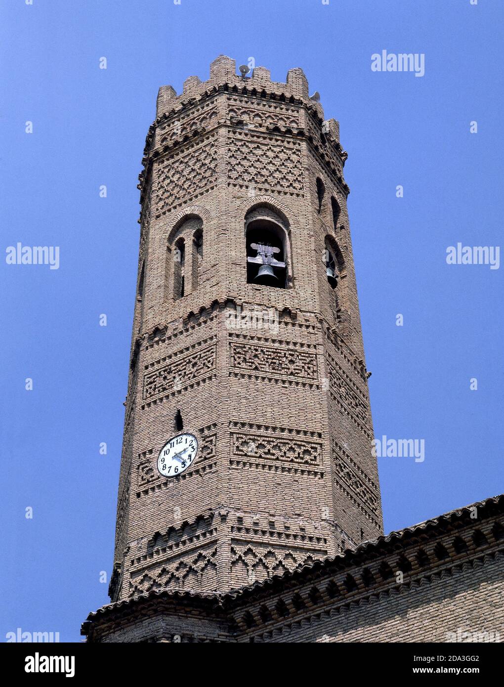 TORRE DE LA IGLESIA DE SANTA MARIA - SIGLO XIII - MUDEJAR ARAGONES ...