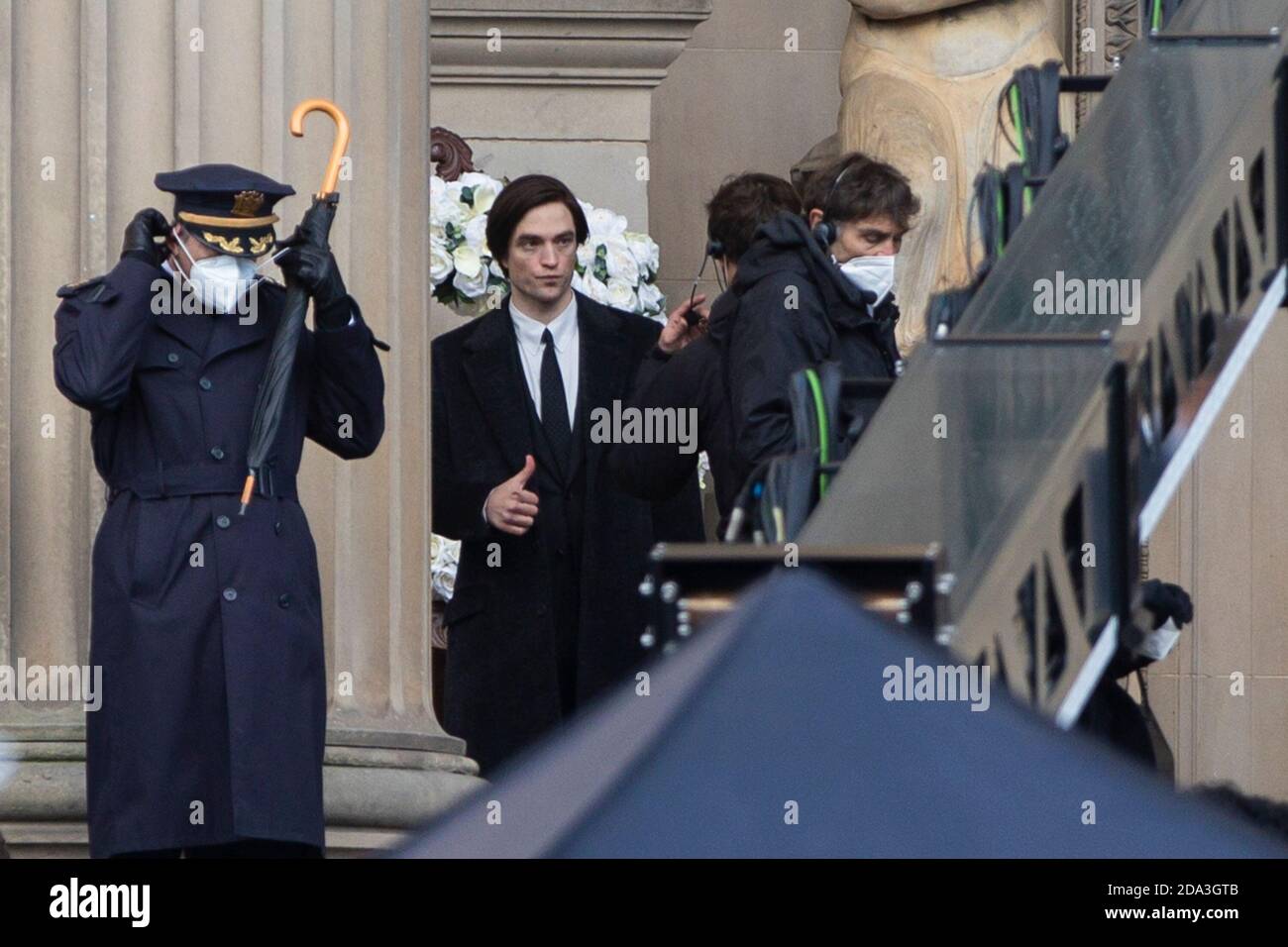 13/10/2020. Liverpool, UK. Robert Pattinson is spotted at St George's ...