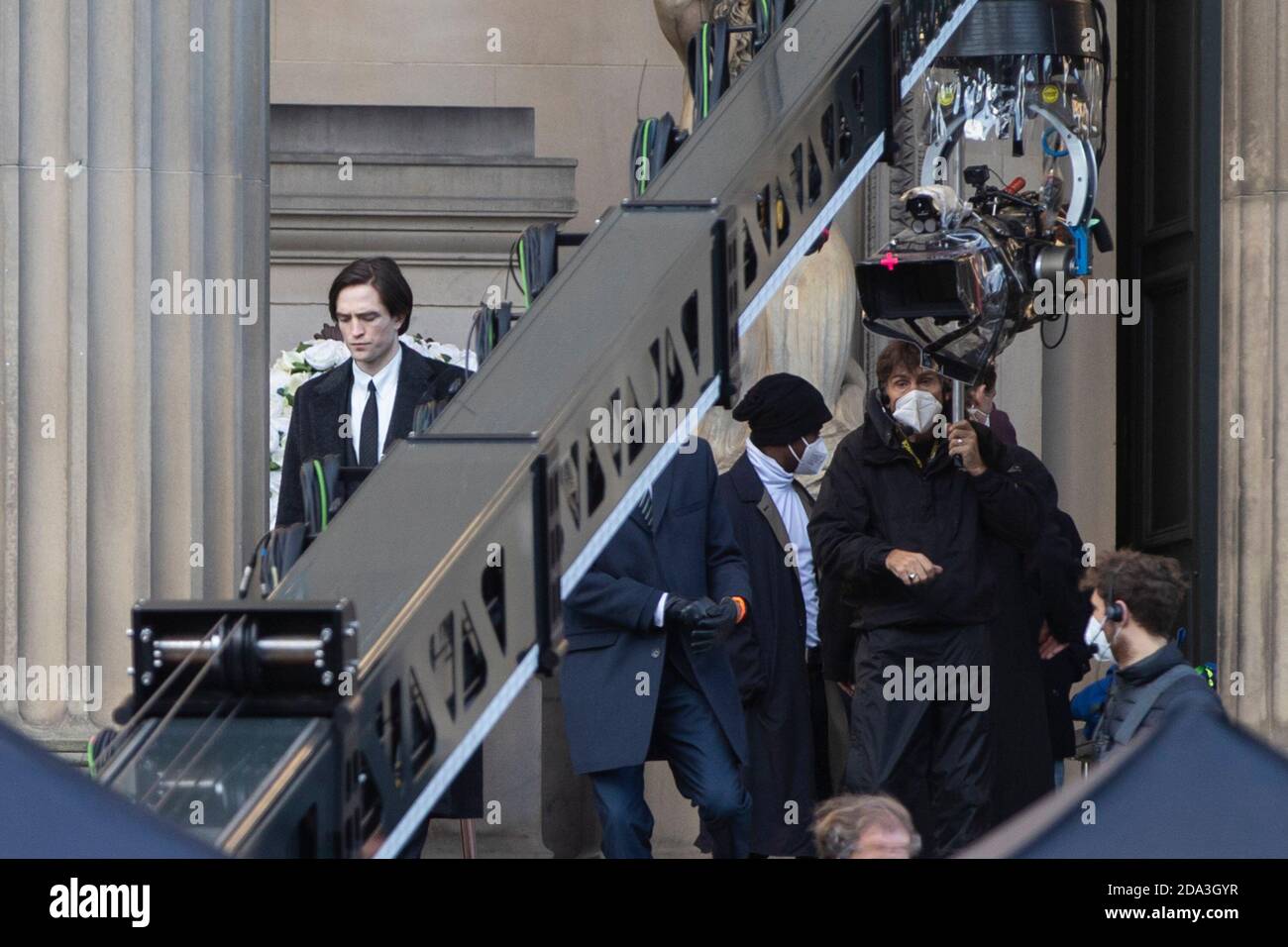 13/10/2020. Liverpool, UK. Robert Pattinson is spotted at St George's ...