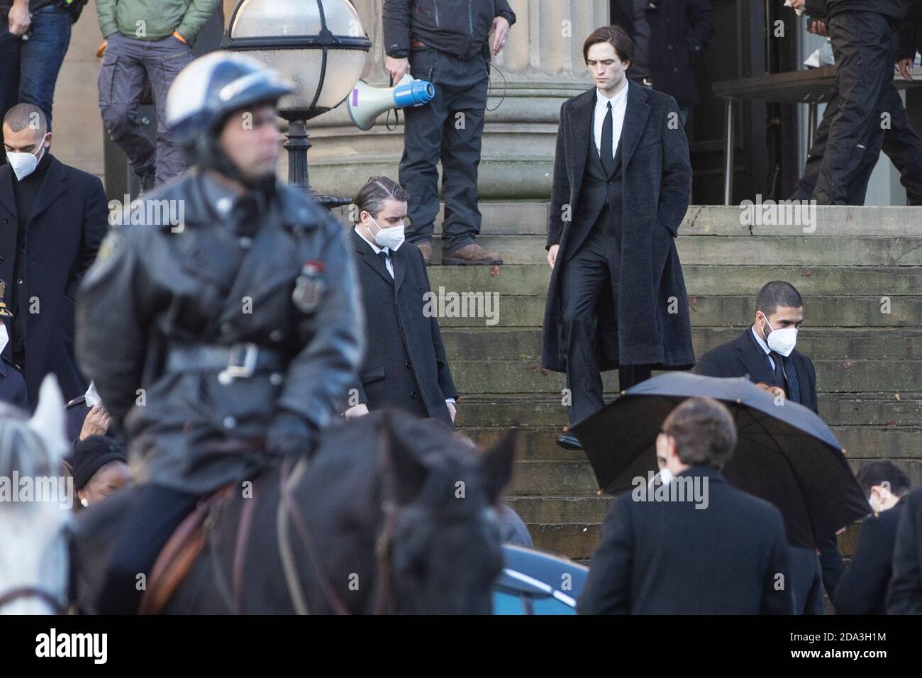 13/10/2020. Liverpool, UK. Robert Pattinson is spotted at St George's ...