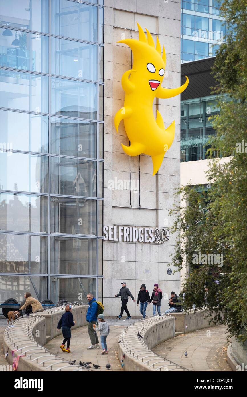 © Licensed to London News Pictures. 25/10/2020. Manchester, UK. Giant ...