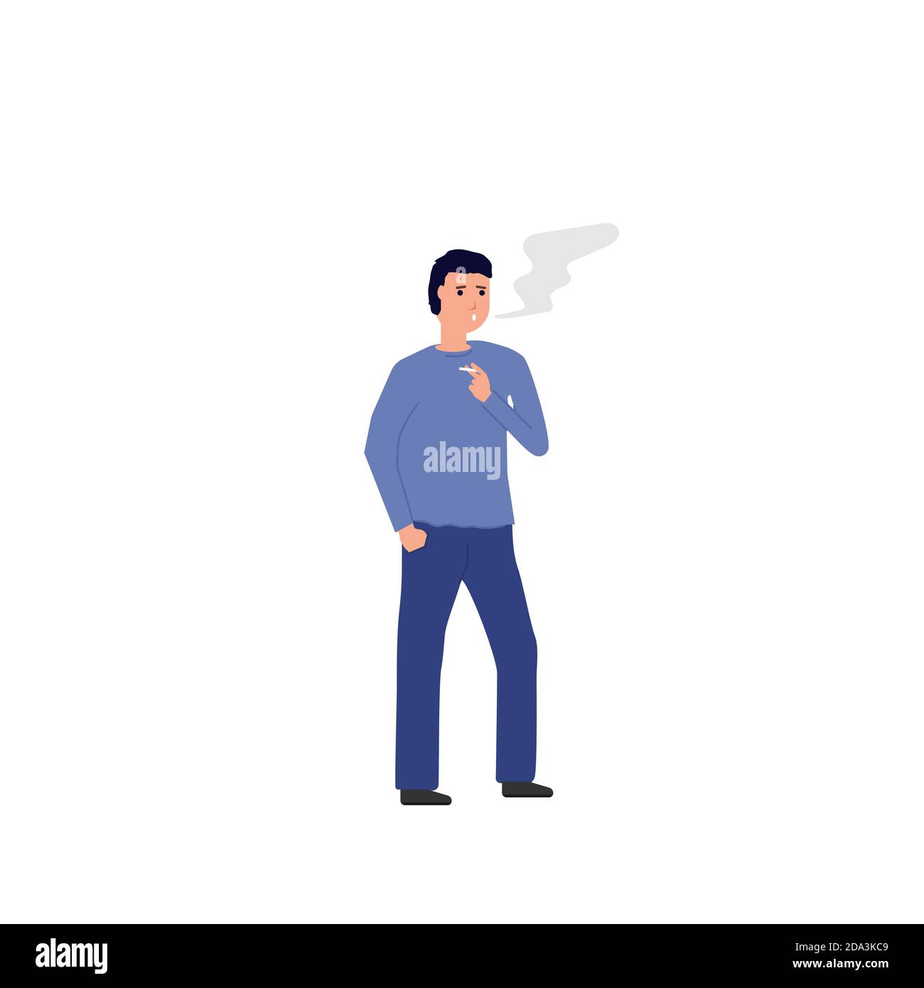 Cigarette cartoon Stock Vector Images - Alamy