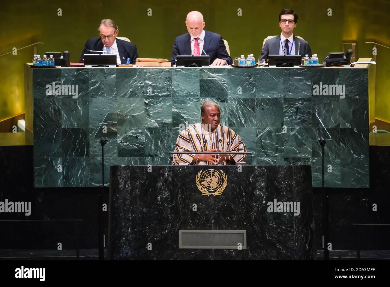 NEW YORK, USA - Sep 21, 2016: John Dramani Mahama, President of Ghana ...