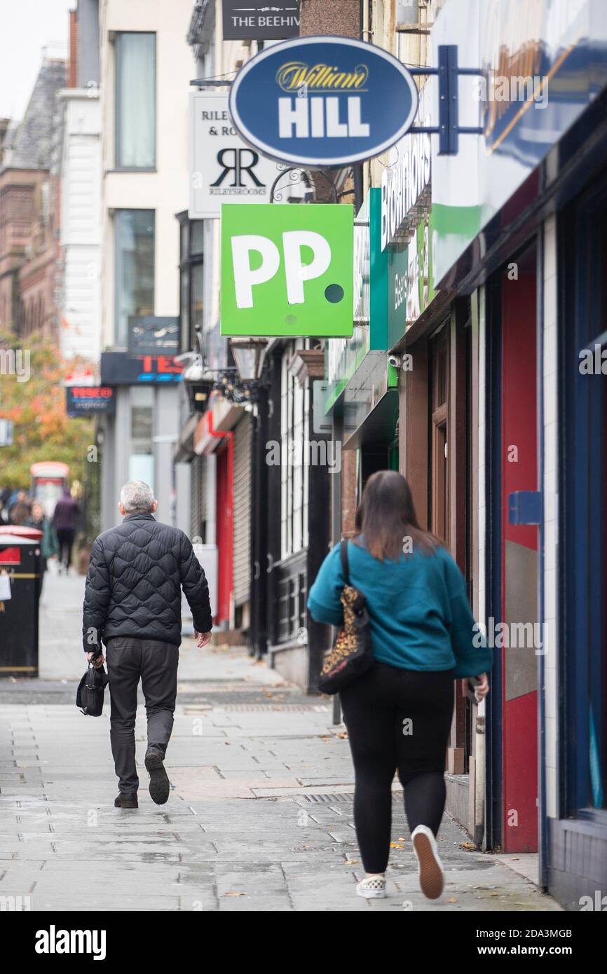 Liverpool city centre as Tier 3 lockdown is introduced Stock Photo - Alamy