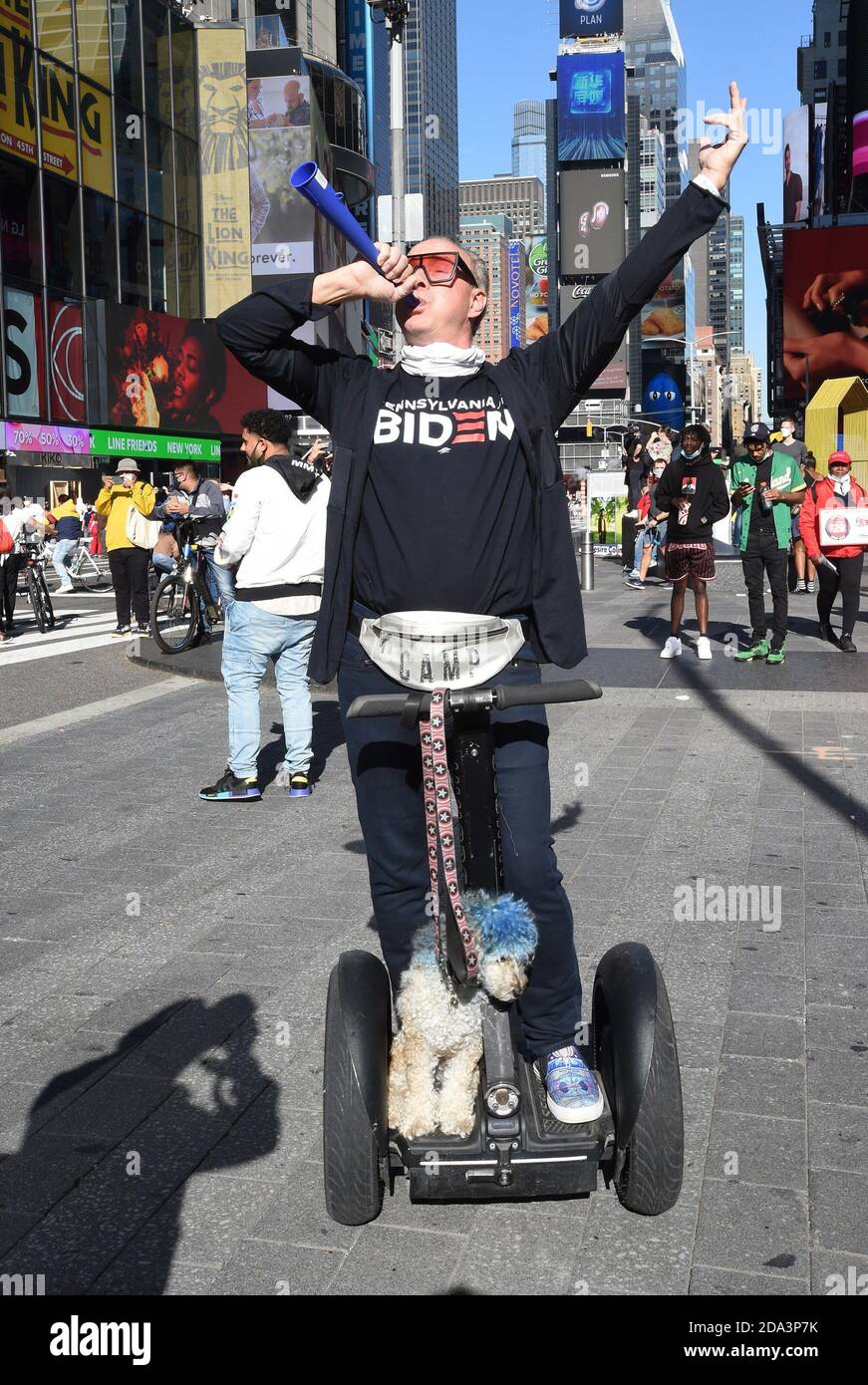 Pedestrians celebrating out and about for New York City Celebrates Joe ...