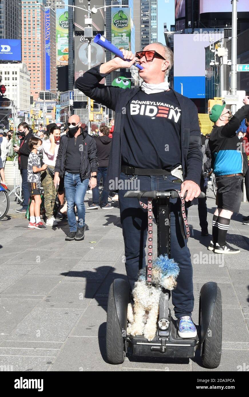 Pedestrians celebrating out and about for New York City Celebrates Joe ...