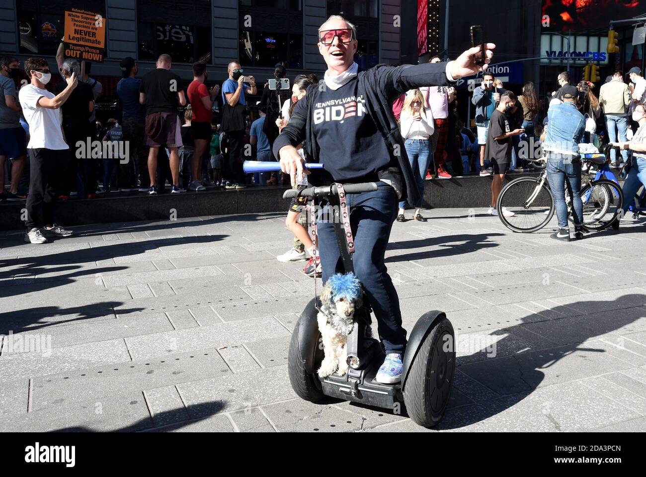 Pedestrians celebrating out and about for New York City Celebrates Joe ...