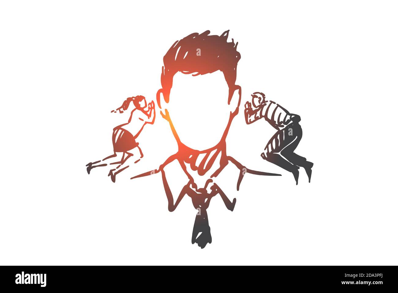 Professional advisor sketch hi-res stock photography and images - Alamy