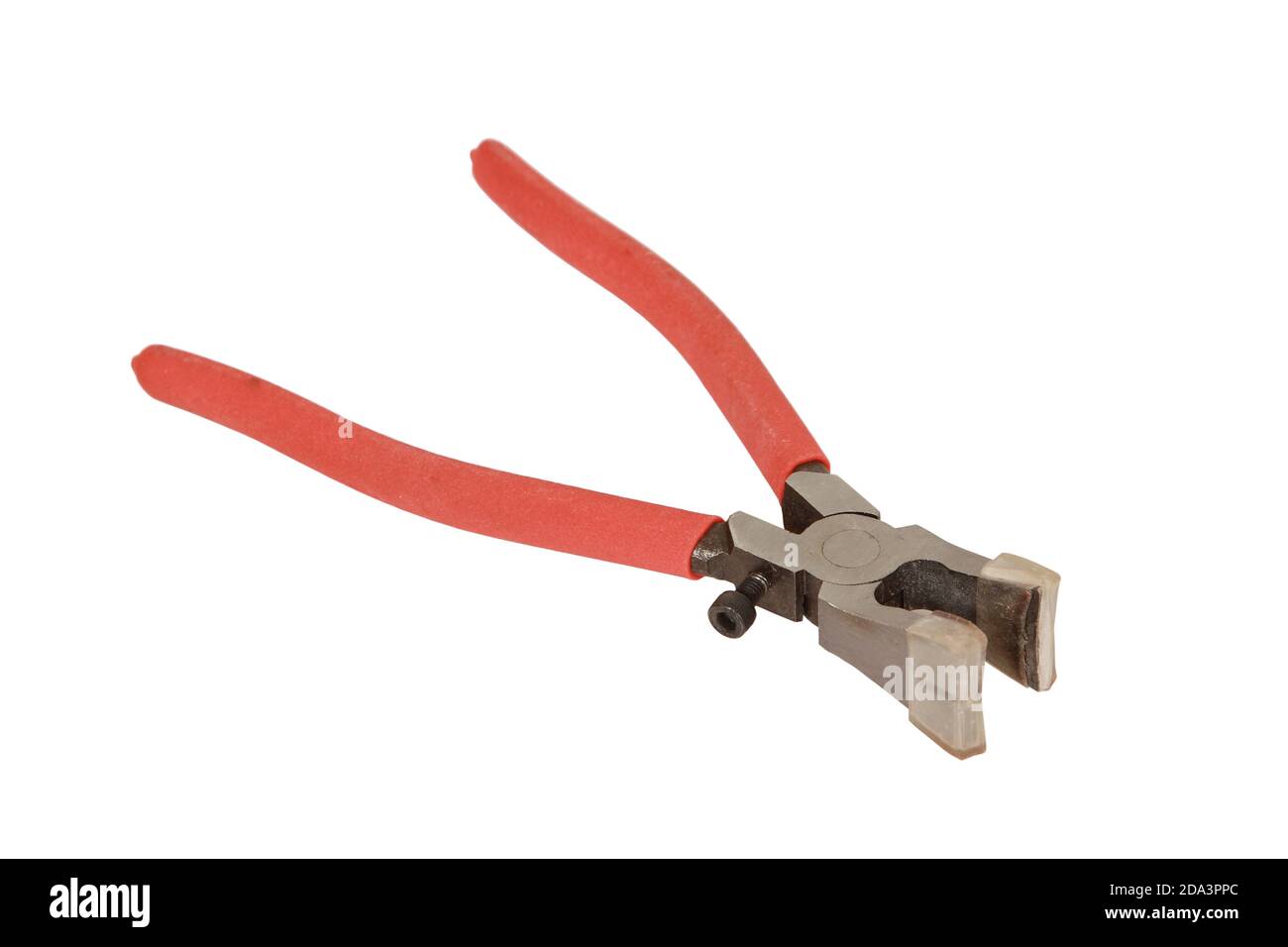 Closeup high angle shot of pliers on an isolated white surface Stock ...