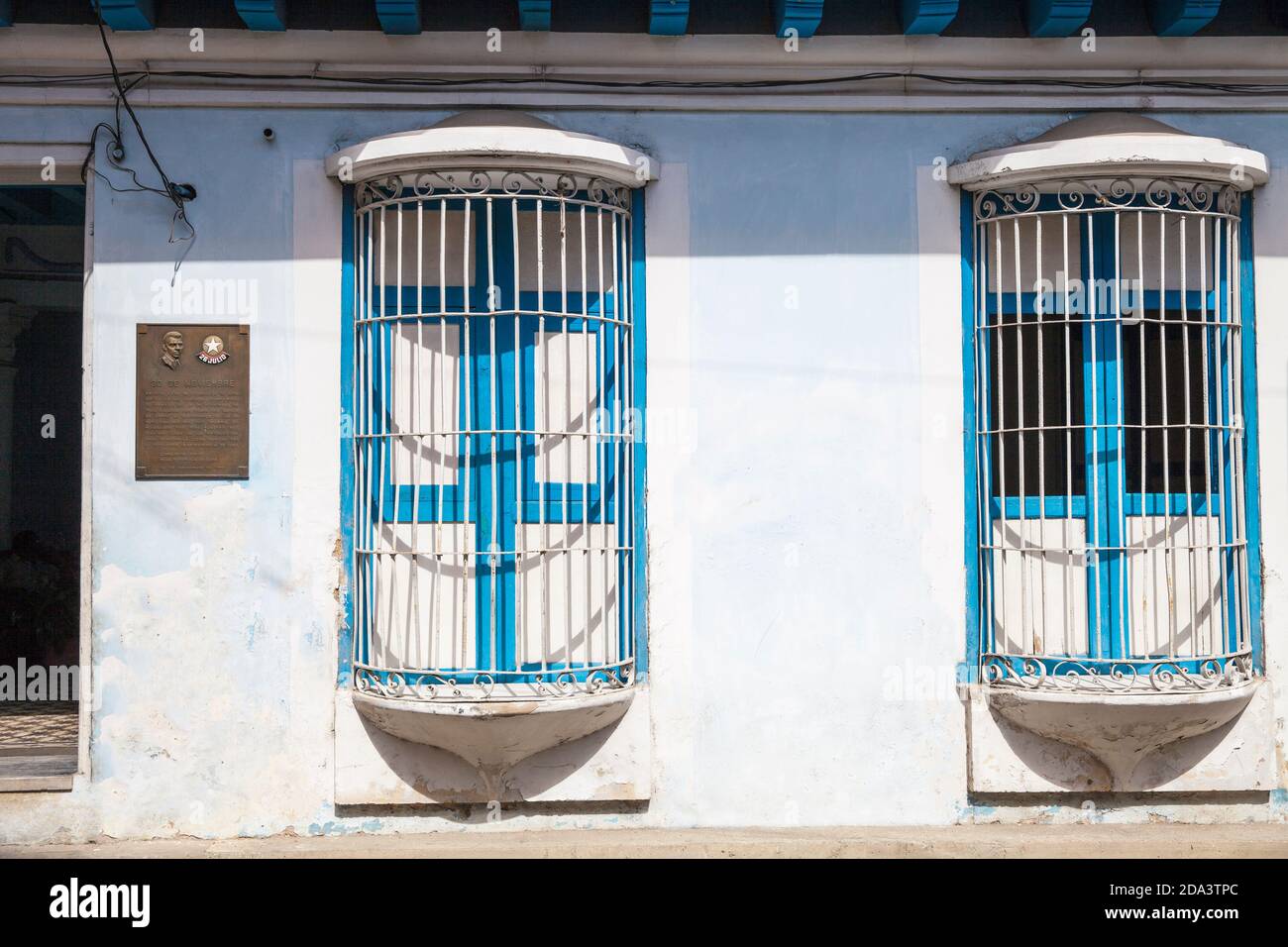 Wrought iron window grilles hi-res stock photography and images - Alamy