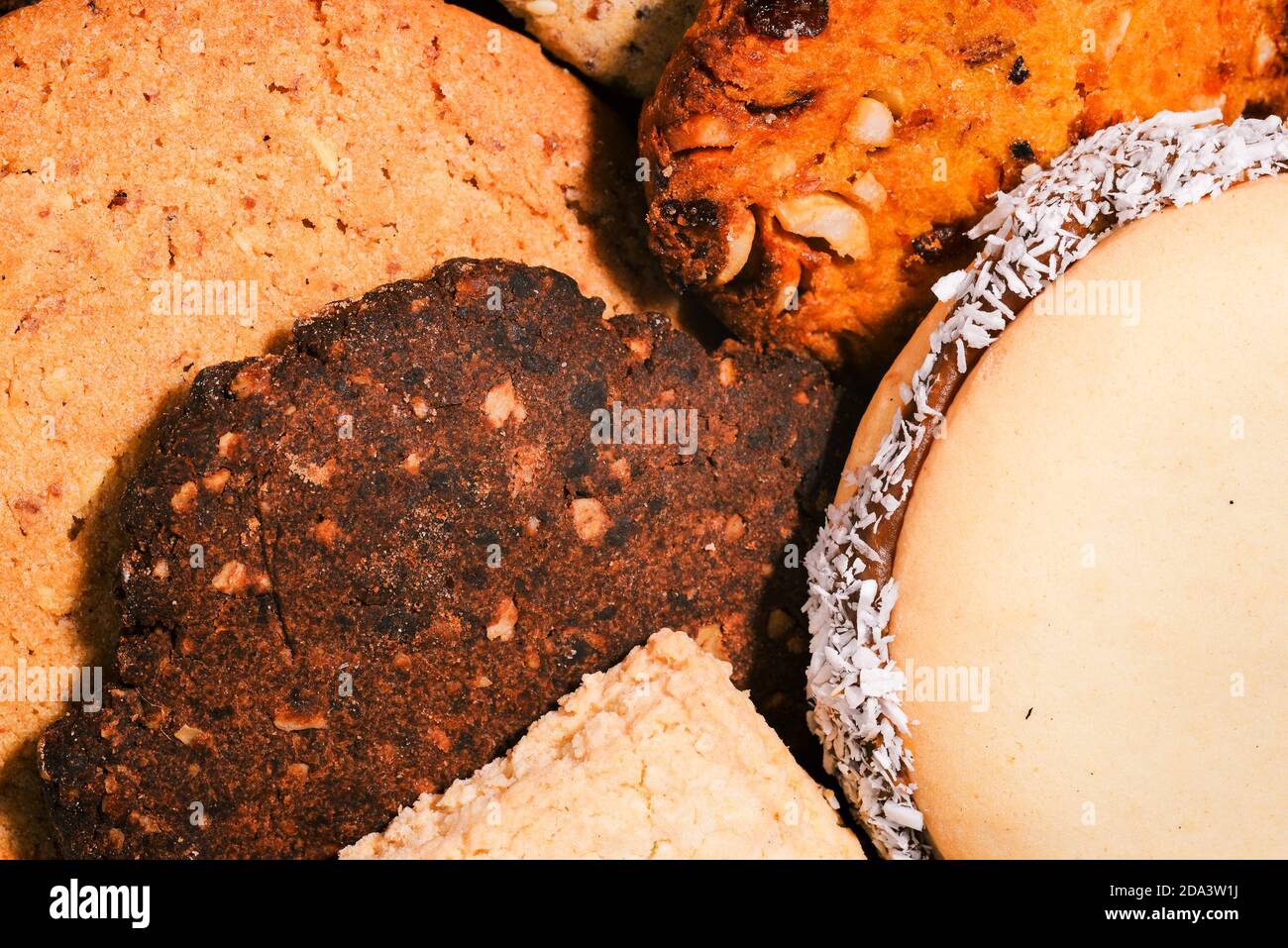 Homemade baking close-up. Cooking in the kitchen. Delicious sweet ...