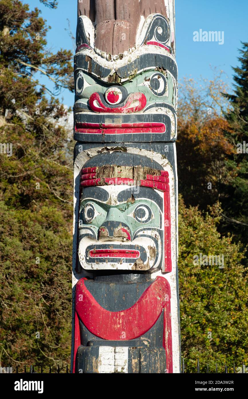 The Totem Pole at Virginia Water, part of Windsor Great Park, England ...