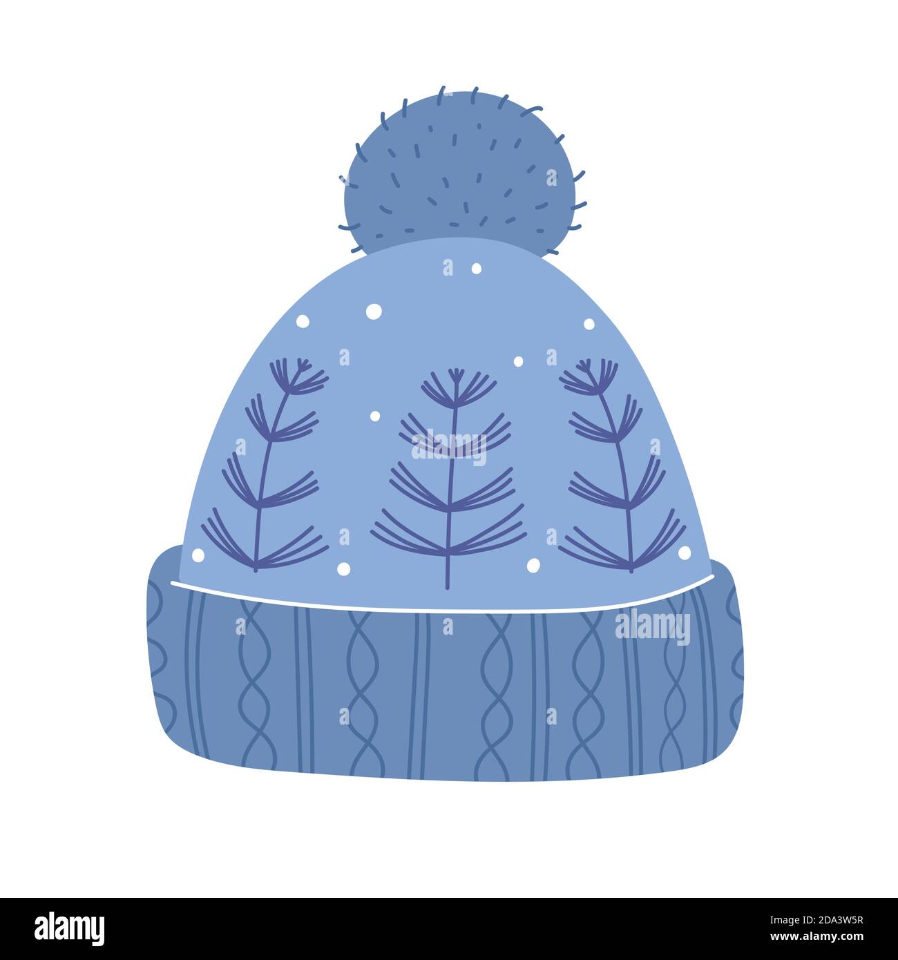 Blue Winter Hat Clip Art