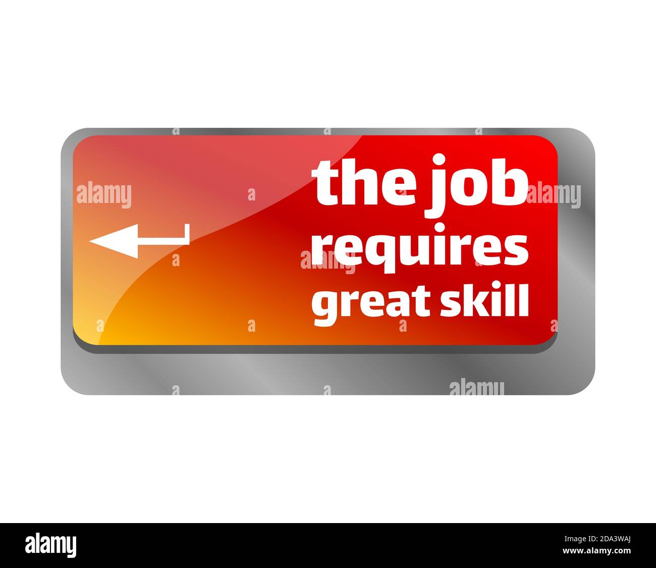 The job requires great skills . Close up of keyboard, enter computer ...