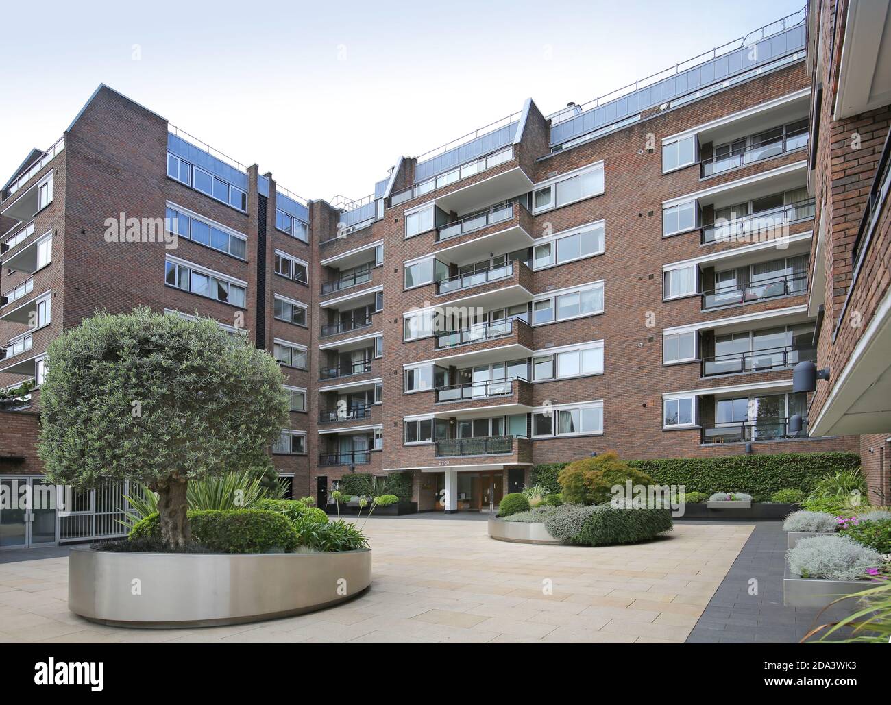 Entrance courtyard at Kensington Heights, a newly refurbshed, luxury ...