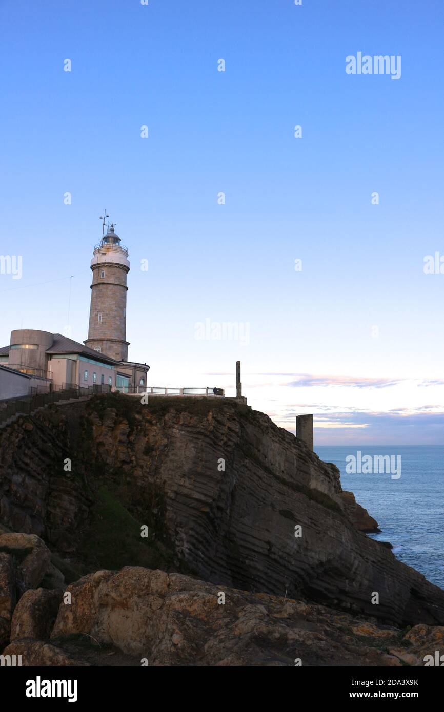 El Faro de Cabo Mayor The Light House of the large cape in Santander ...