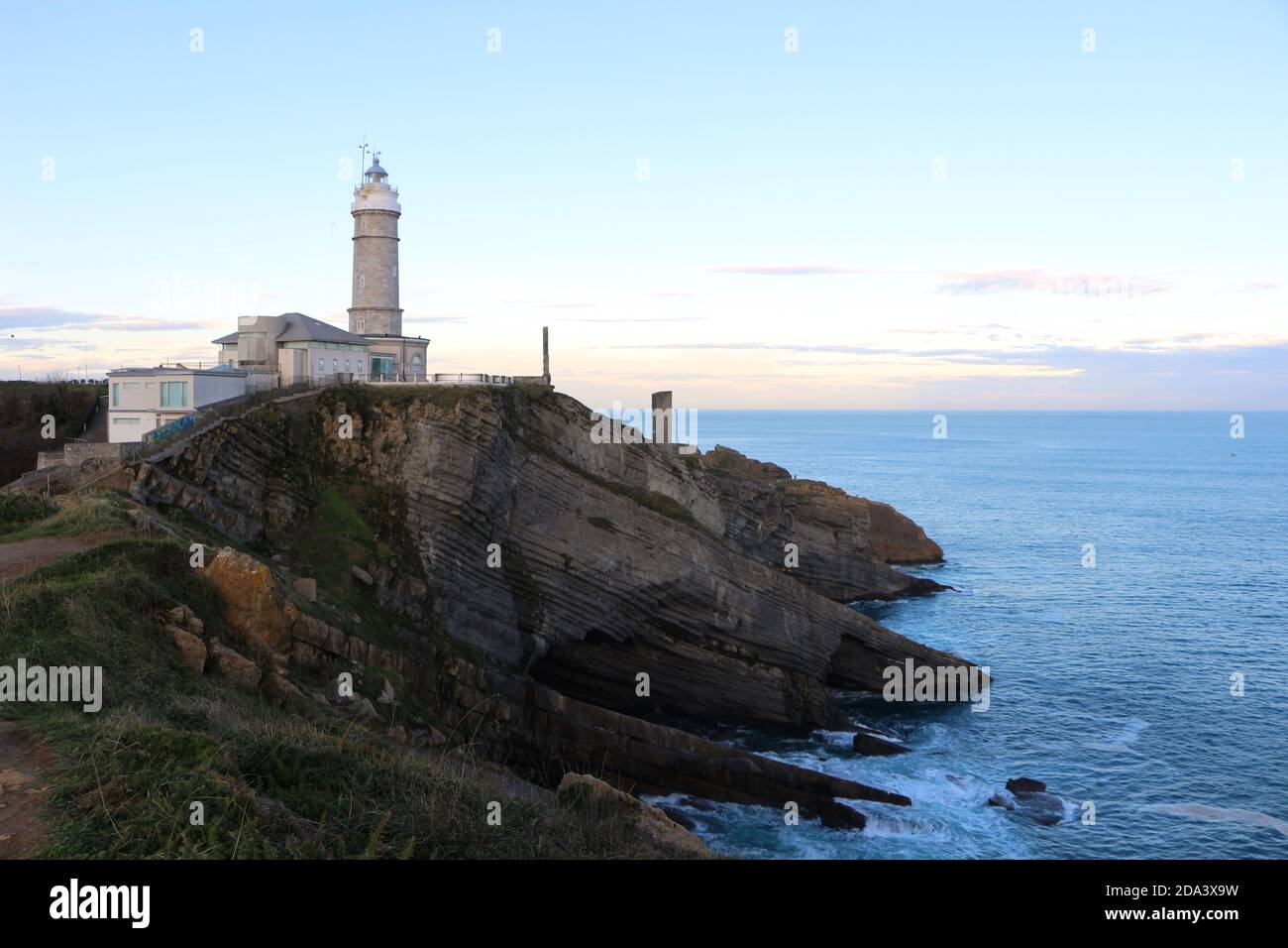 El Faro de Cabo Mayor The Light House of the large cape in Santander ...